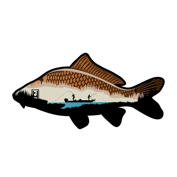 Carp Sticker – Hooked Design